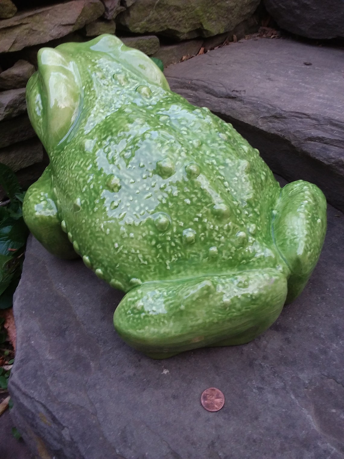 Vintage Large Ceramic Garden Frog or Toad From Arnel Mold - Etsy