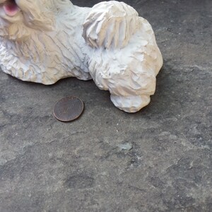 Vintage Maltese Dog Figurine, Clay Art by Ron Hevener, 1982 - Etsy