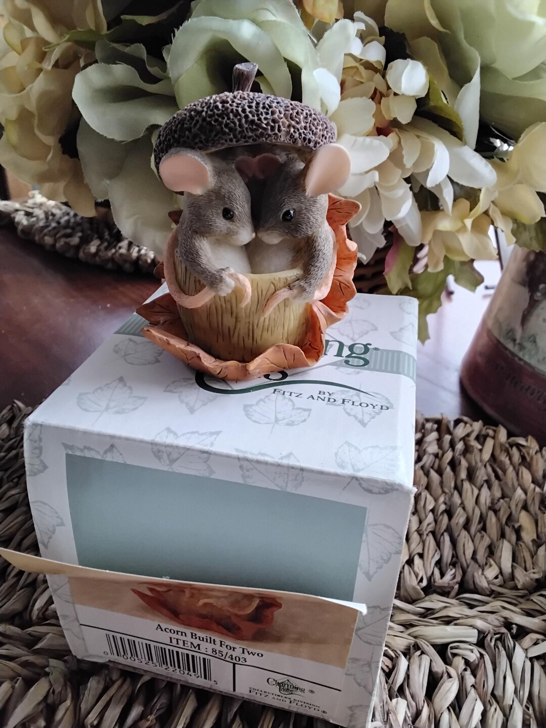 Vintage Charming Tails "acorn Built for Two" 85/403 Fitz & Floyd, IOB ...