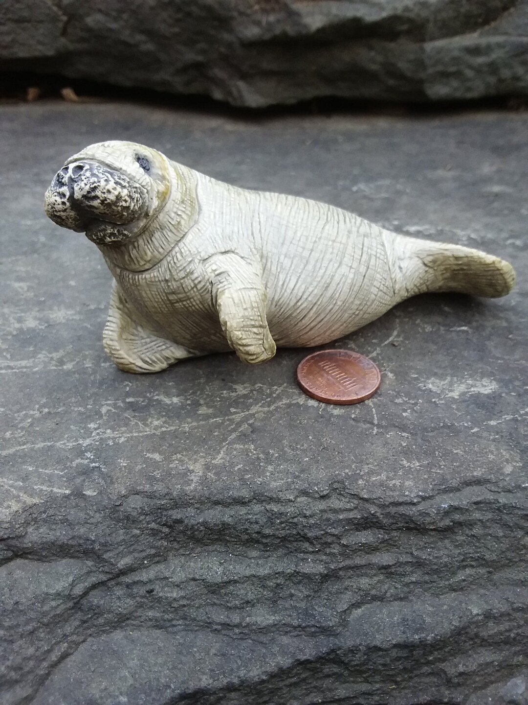 Vintage Manatee Sea Cow Figurine by RT Collectibles Made in - Etsy