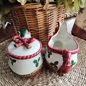 Vintage Fitz & Floyd Old World Elf Creamer and Lidded Sugar Bowl - Etsy