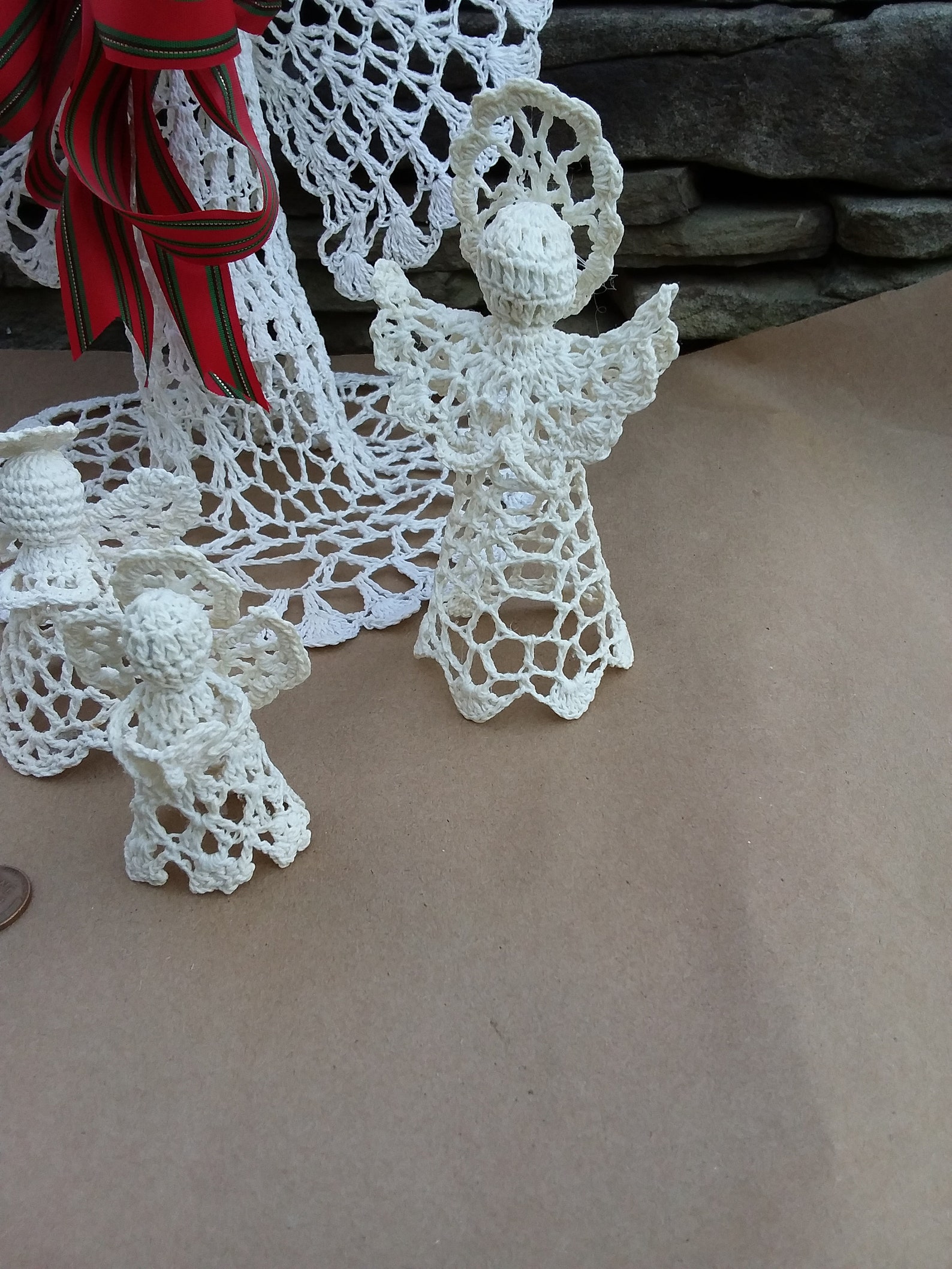 Vintage Crocheted Christmas Angels Set of 6 - Etsy