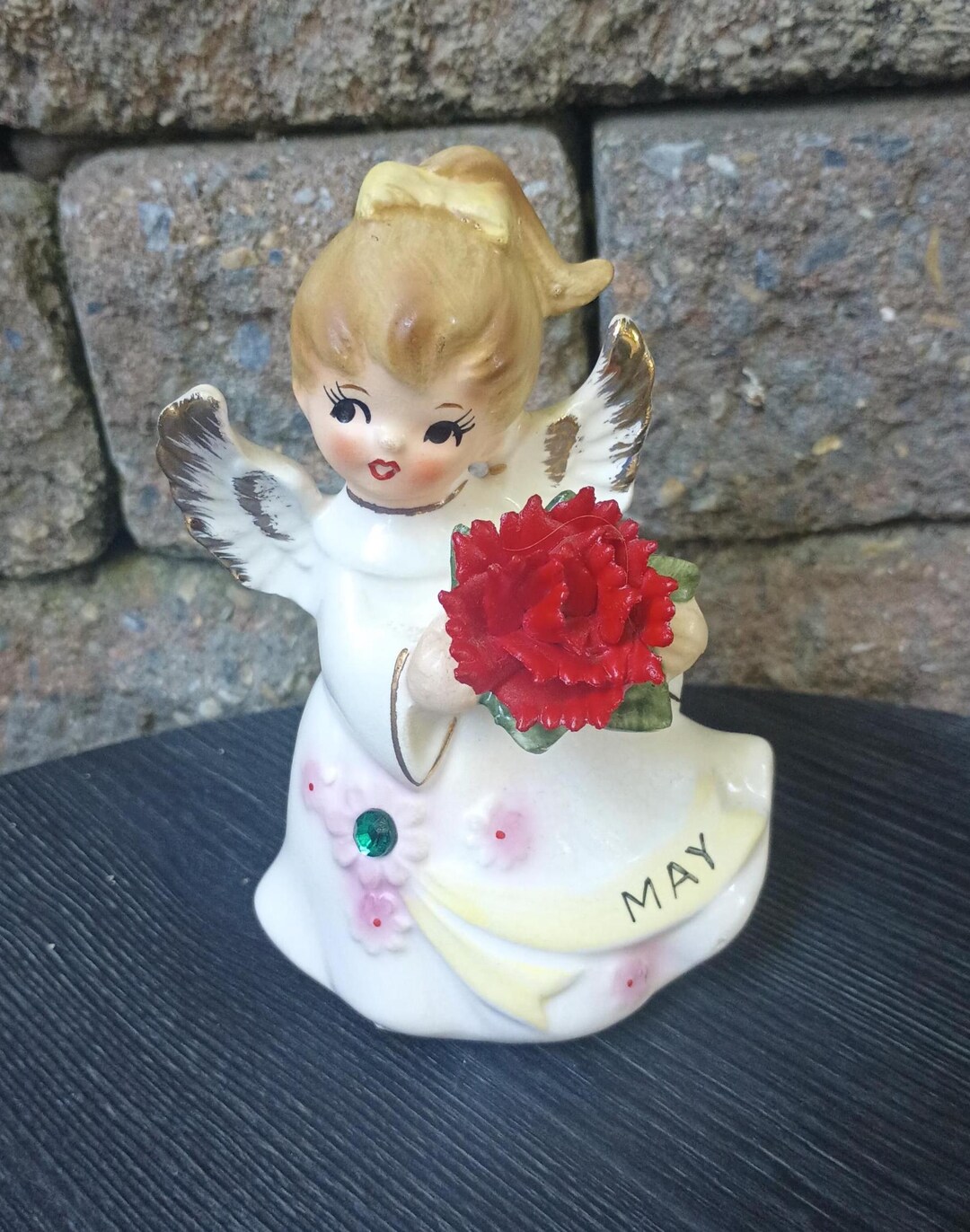 Vintage Lefton May Birthday Angel Figurine, Lefton Japan 1970s - Etsy