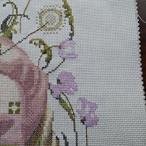 Vintage Mirabilia Butterfly Fairy Counted Cross Stitch Art Completed ...