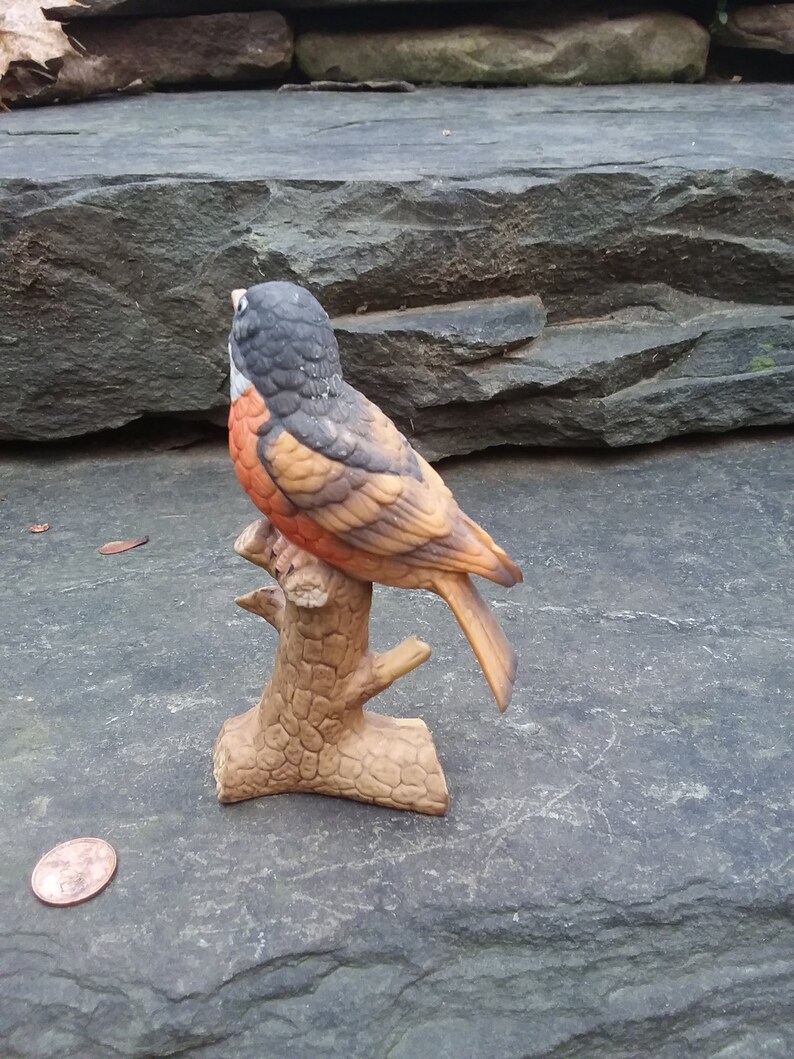 Vintage Lefton Robin Red Breast Figurine Bisque - Etsy