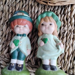 Vintage Ceramic Irish Boy and Girl Figurines - Etsy