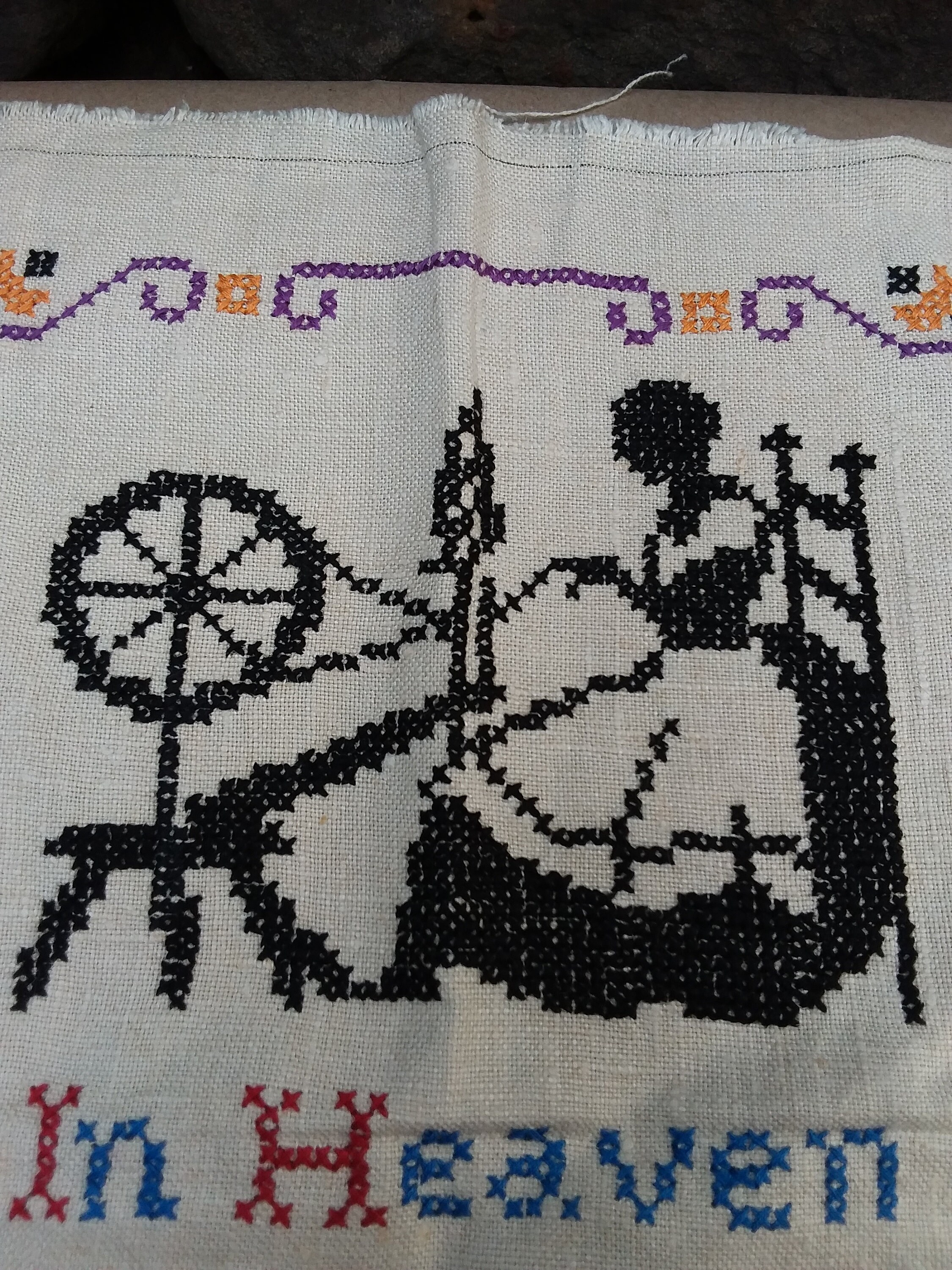 Vintage Completed Vogue Colonial Sampler of Woman at Spinning | Etsy