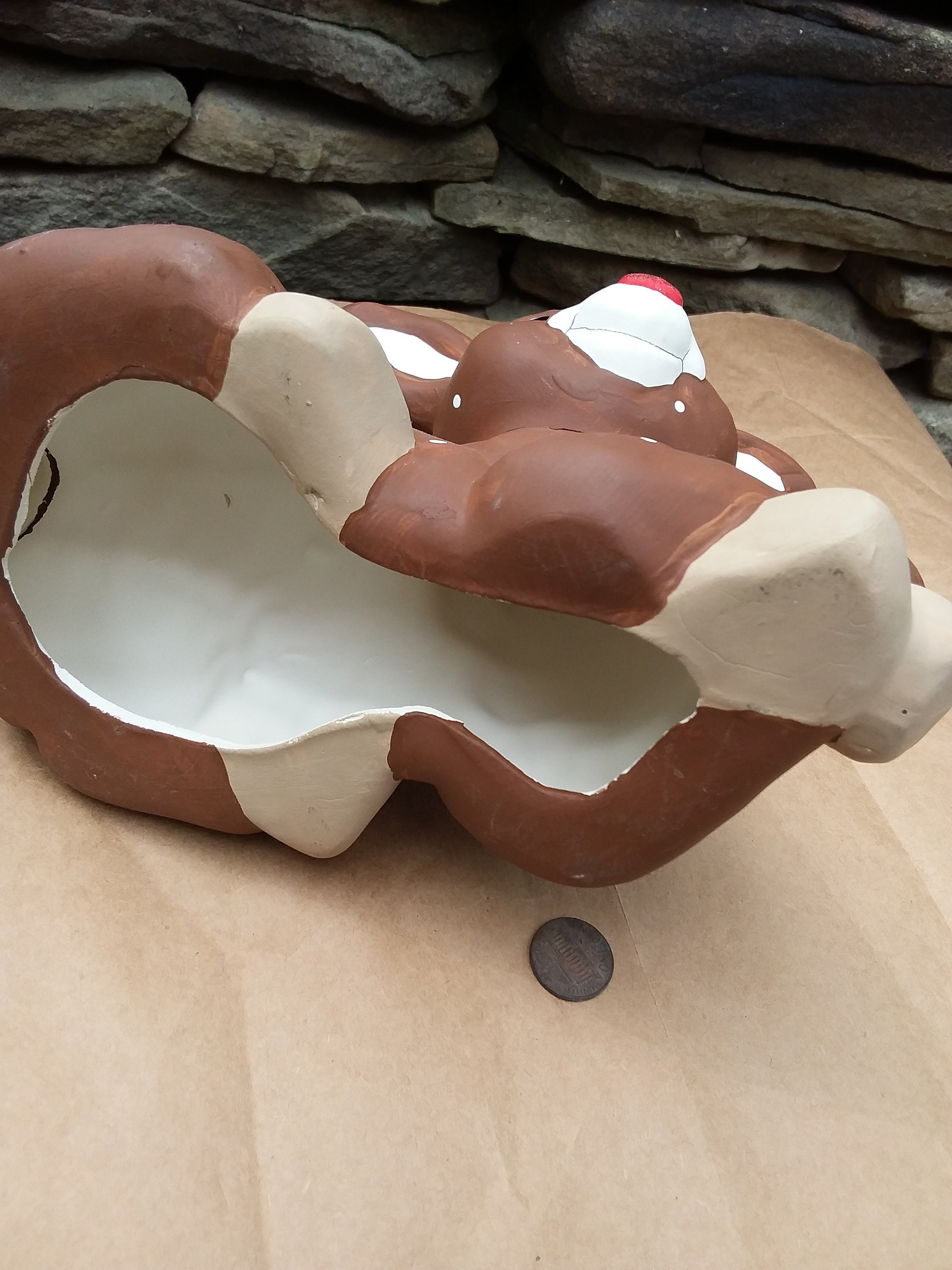Vintage Ceramic Large Rudolph the Red-nosed Reindeer, Reindeer From ...