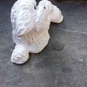 Vintage Maltese Dog Figurine, Clay Art by Ron Hevener, 1982 - Etsy