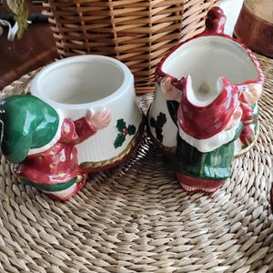 Vintage Fitz & Floyd Old World Elf Creamer and Lidded Sugar Bowl - Etsy