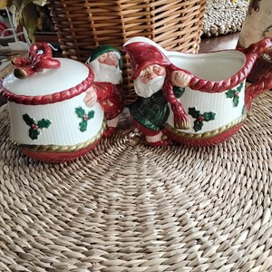 Vintage Fitz & Floyd Old World Elf Creamer and Lidded Sugar Bowl - Etsy