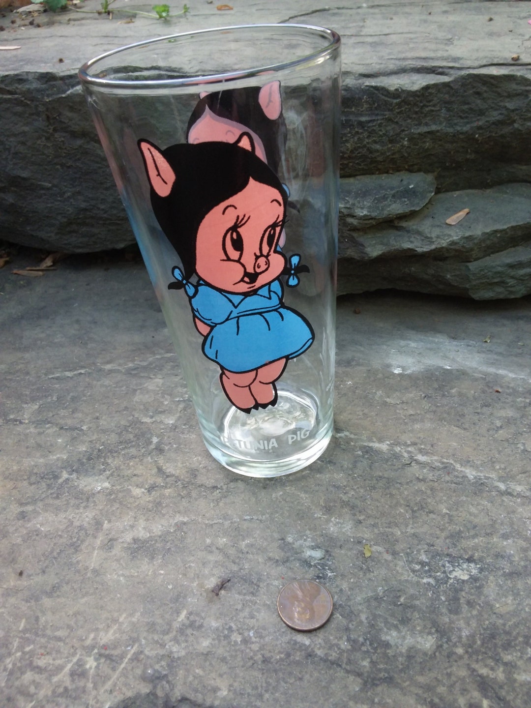 Vintage Pepsi Cola Petunia Pig Drinking Glass, Warner Brothers, 1973 - Etsy