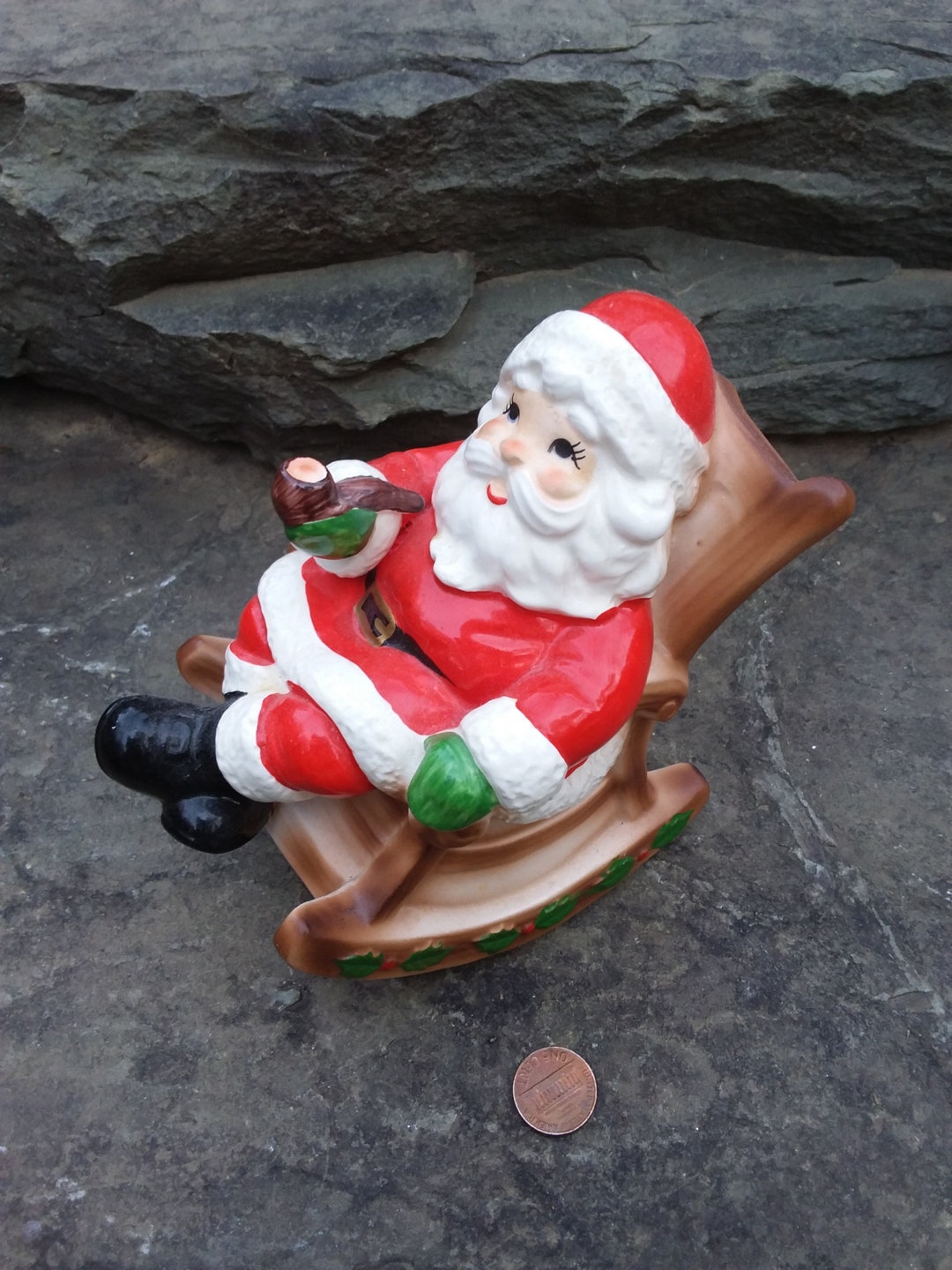 Vintage Rocking Santa Claus Music Box Works and Plays May - Etsy