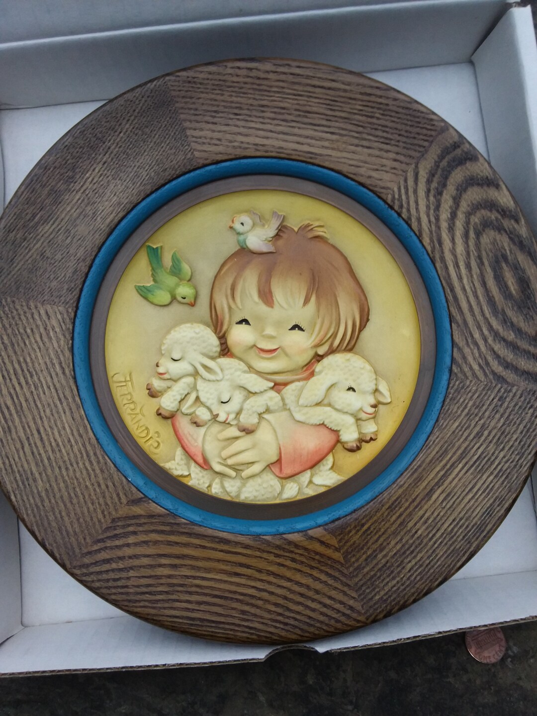 Vintage Anri Mother's Day Wall Plaque/plate, Spring Arrivals by Juan ...