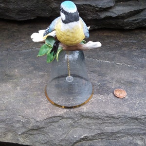 Vintage Franklin Mint English Wren Crystal Bell With Gold Trim - Etsy