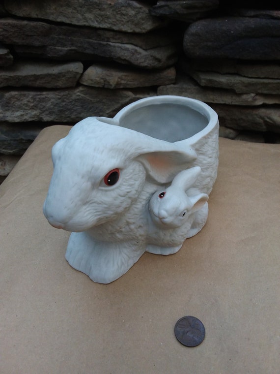 Planters & Pots Indoor Planters Taiwan ROC Vintage Porcelain White ...