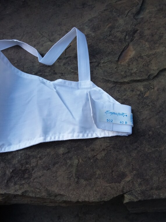 Vintage Exquisite Form White Cotton Bra P502 Size 40B… - Gem