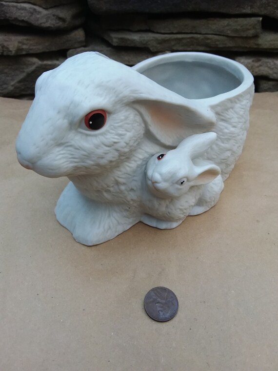 Planters & Pots Indoor Planters Taiwan ROC Vintage Porcelain White ...