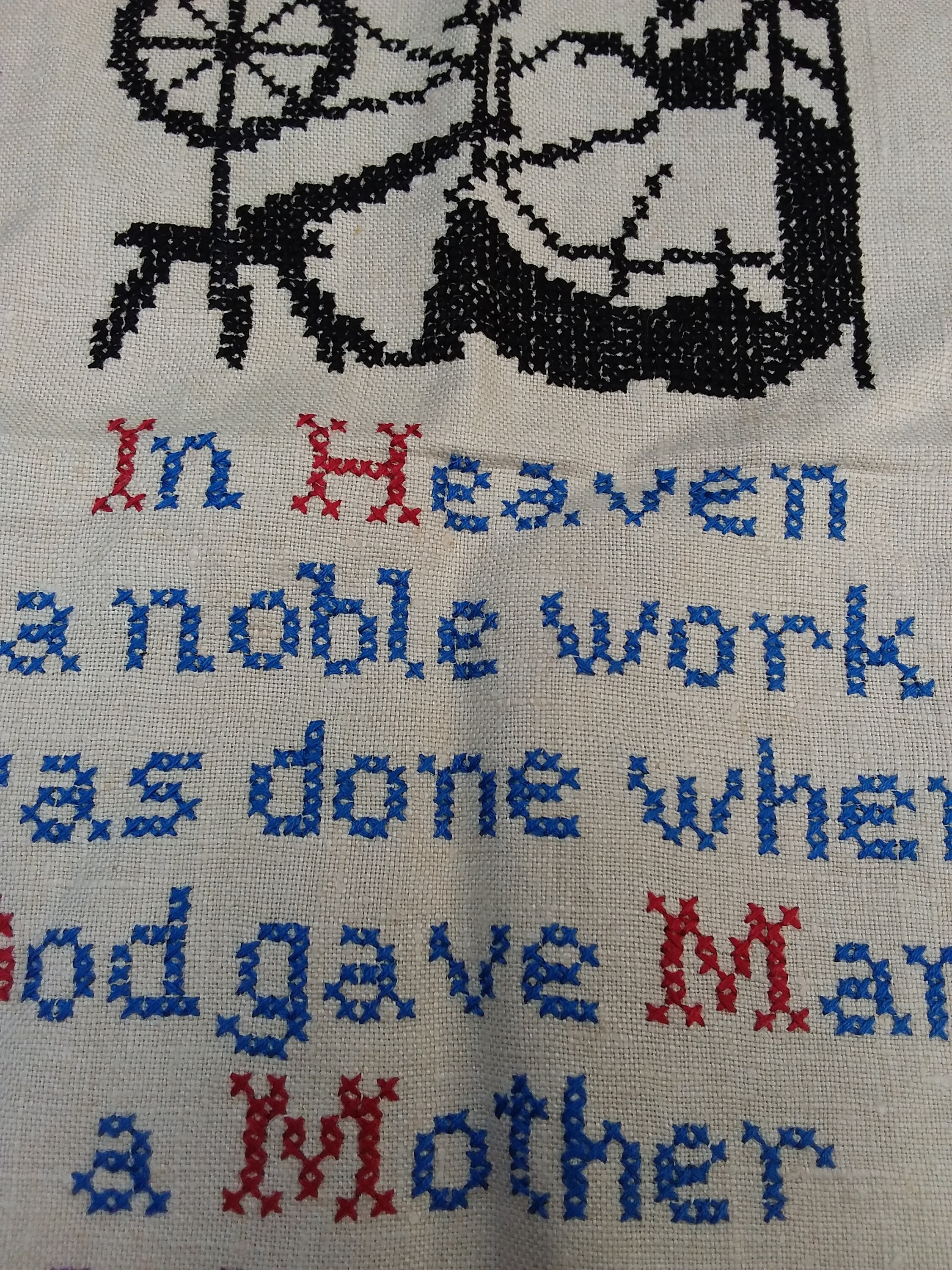 Vintage Completed Vogue Colonial Sampler of Woman at Spinning | Etsy