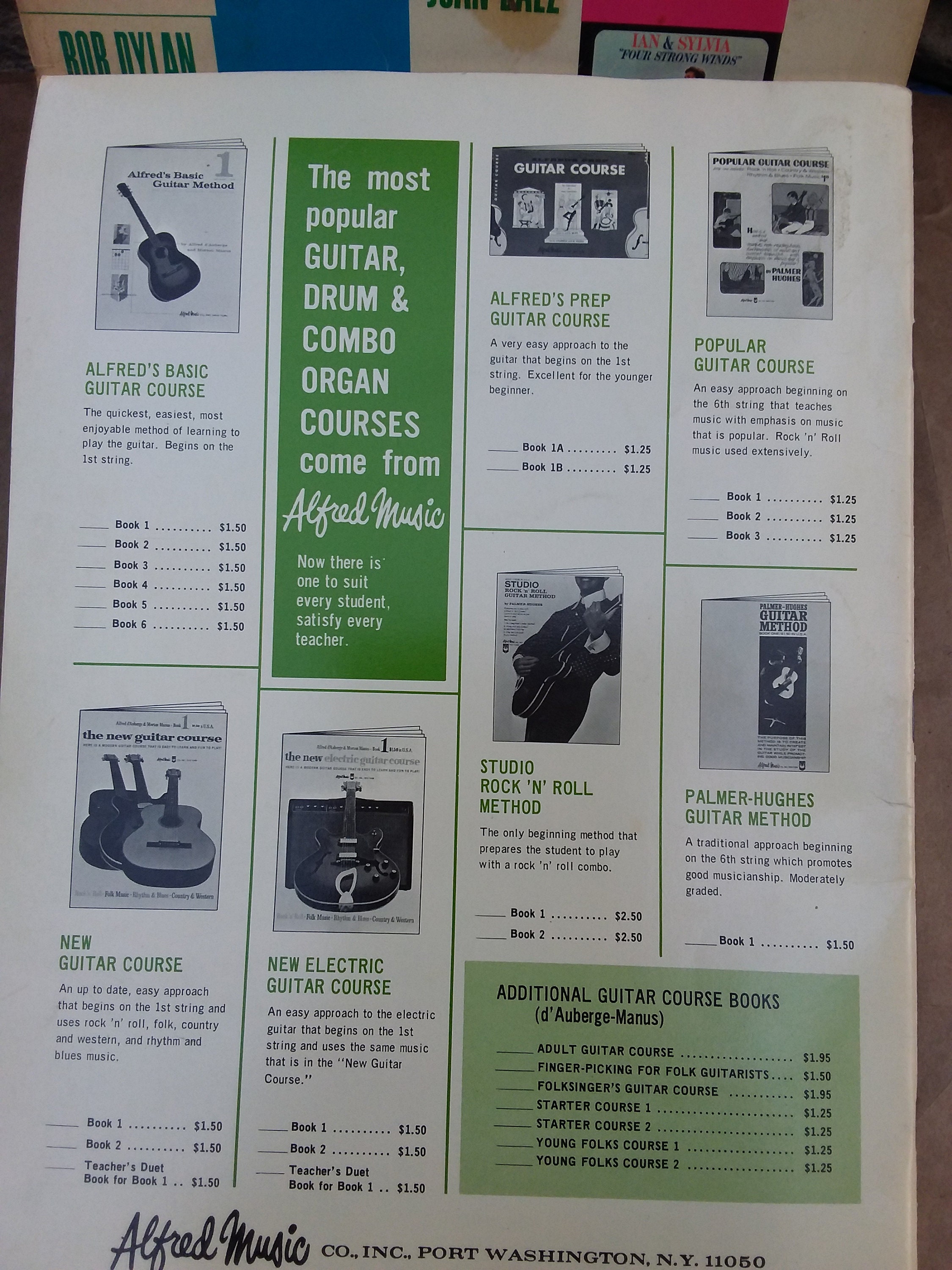 Vintage Folk Today Guitar Songbook, 1962, Young Folks Guitar Course ...