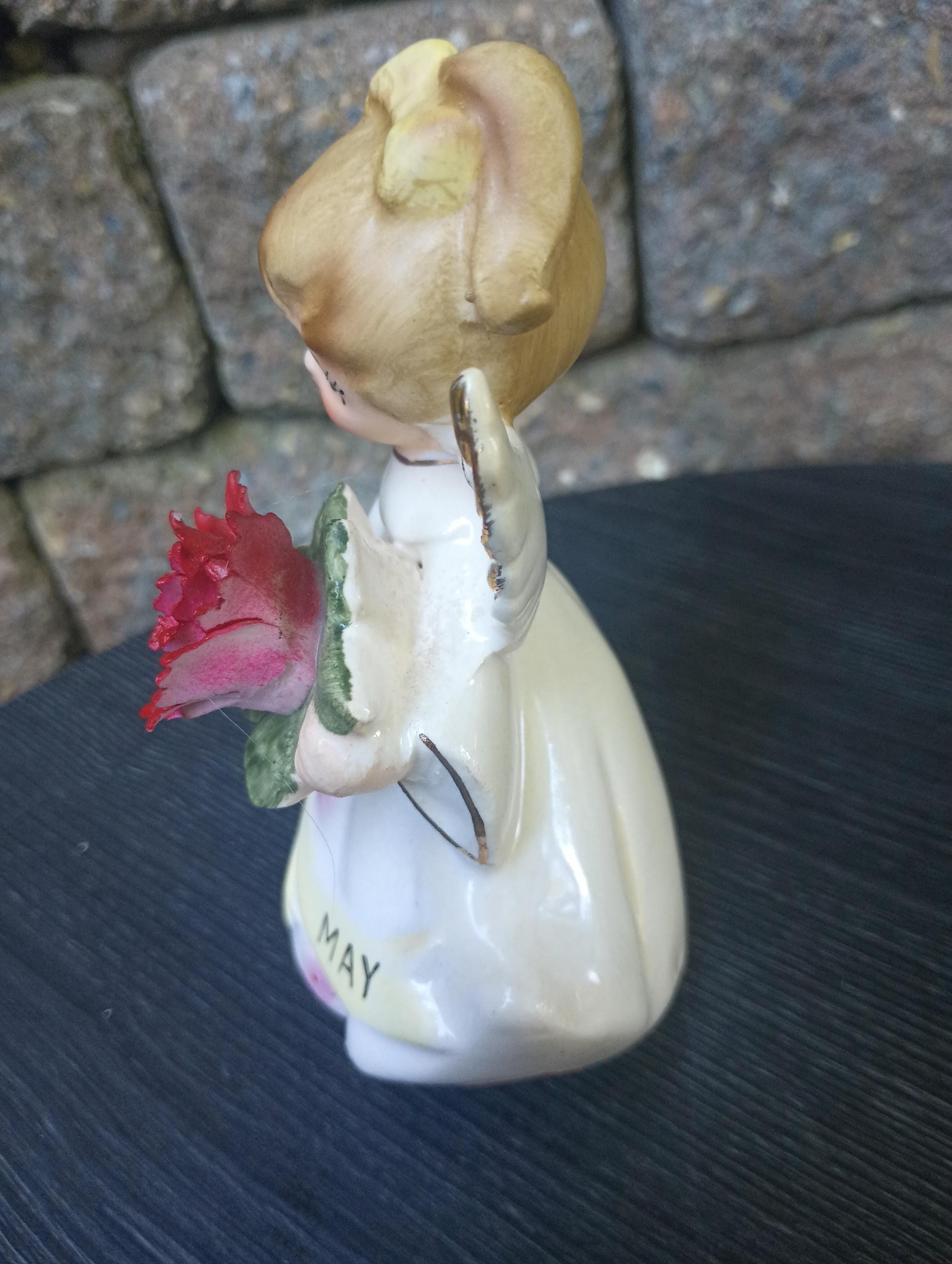 Vintage Lefton May Birthday Angel Figurine, Lefton Japan 1970s - Etsy