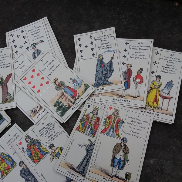 French Tarot Cards - Etsy