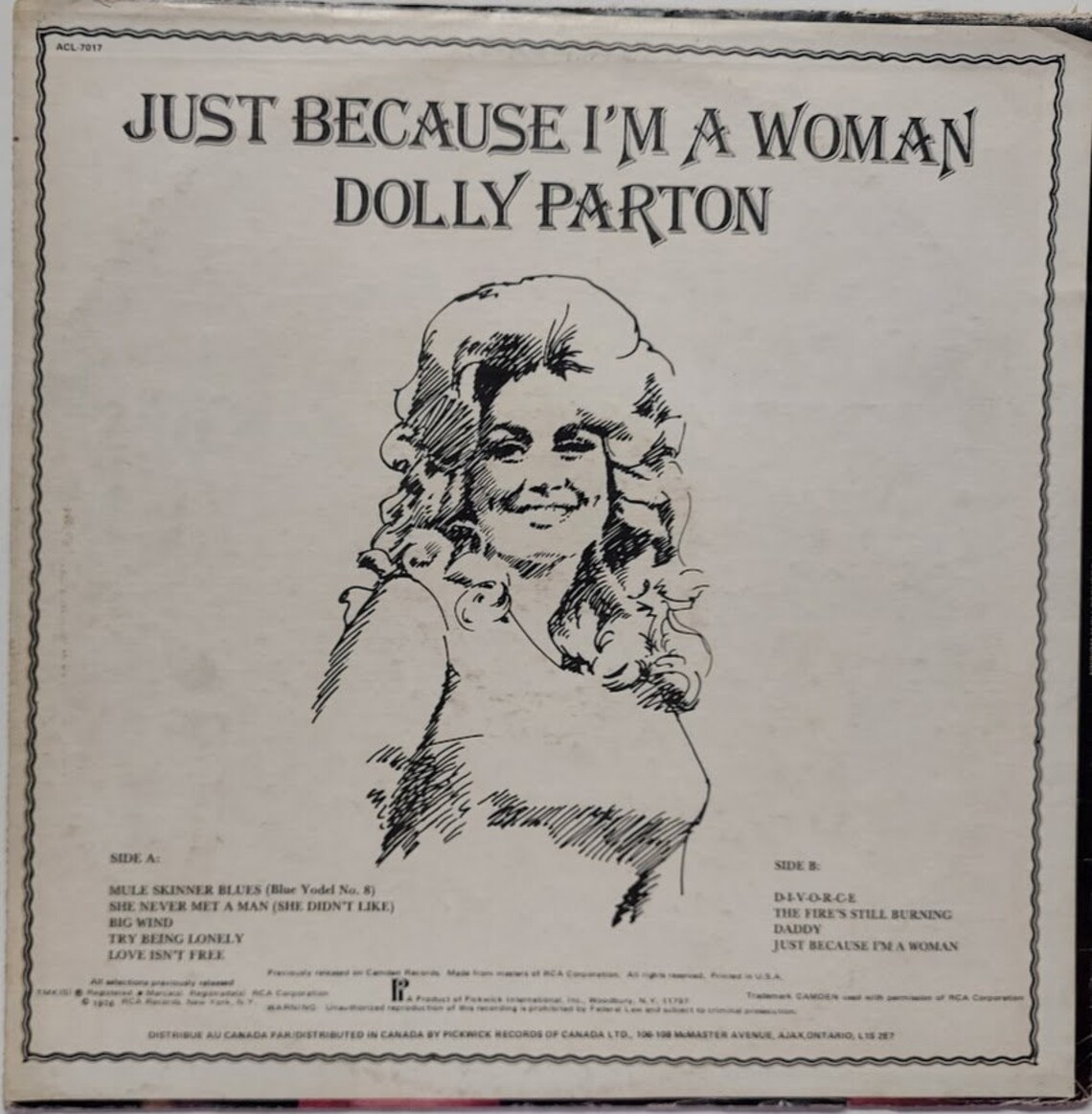 Vintage Rare Vinyl Record Album on the Pickwick Label by Dolly Parton ...
