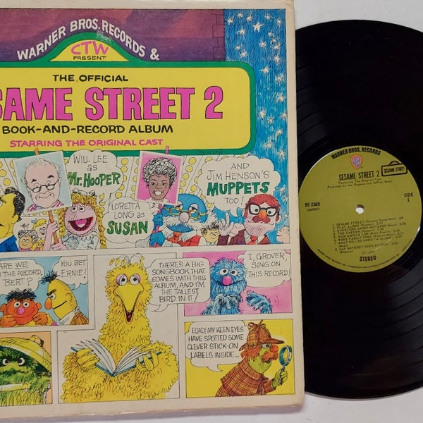 Sesame Street Book and Record - Etsy