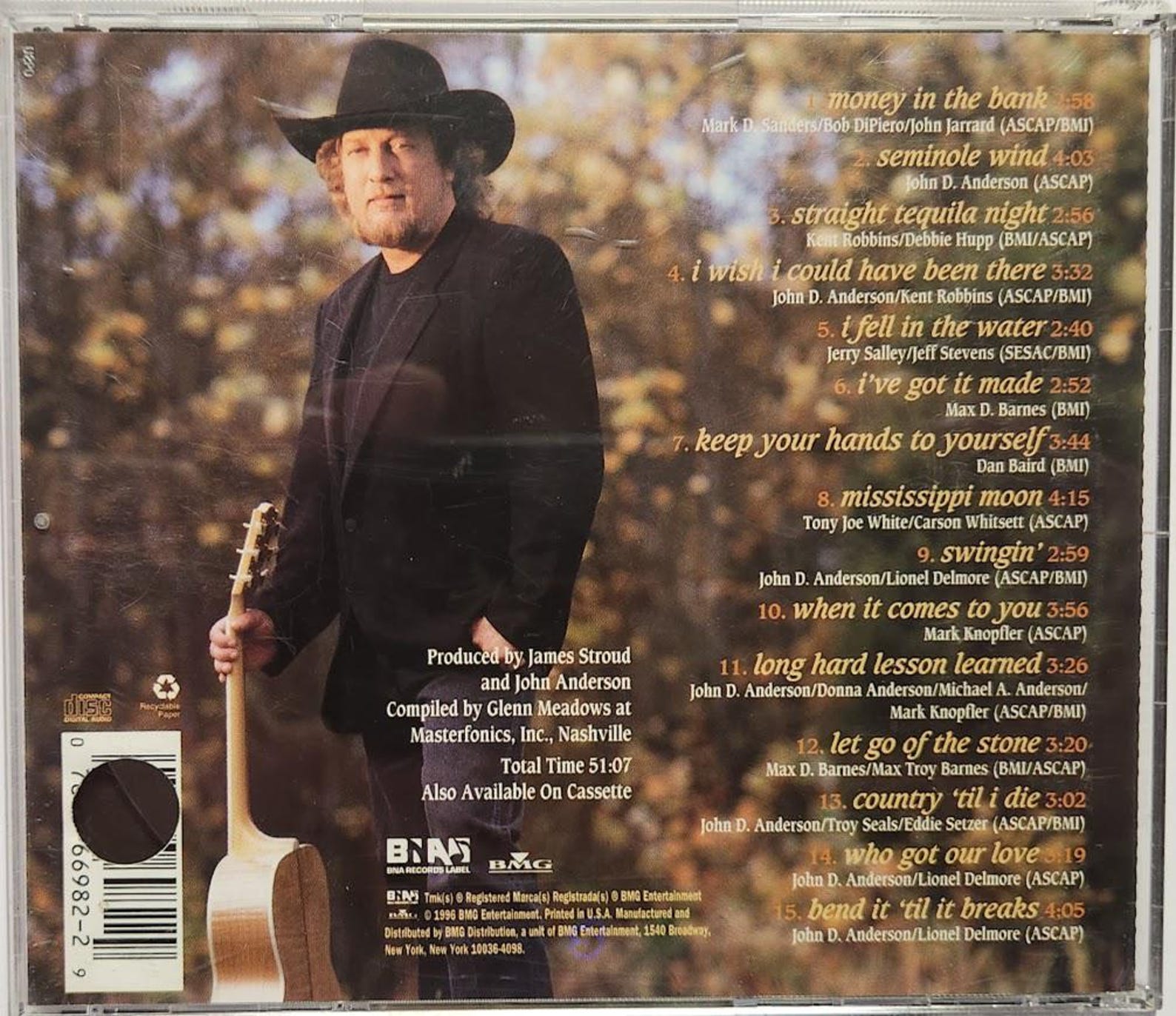 CD Used 1996 Vintage Country Music by John Anderson Titled Greatest ...