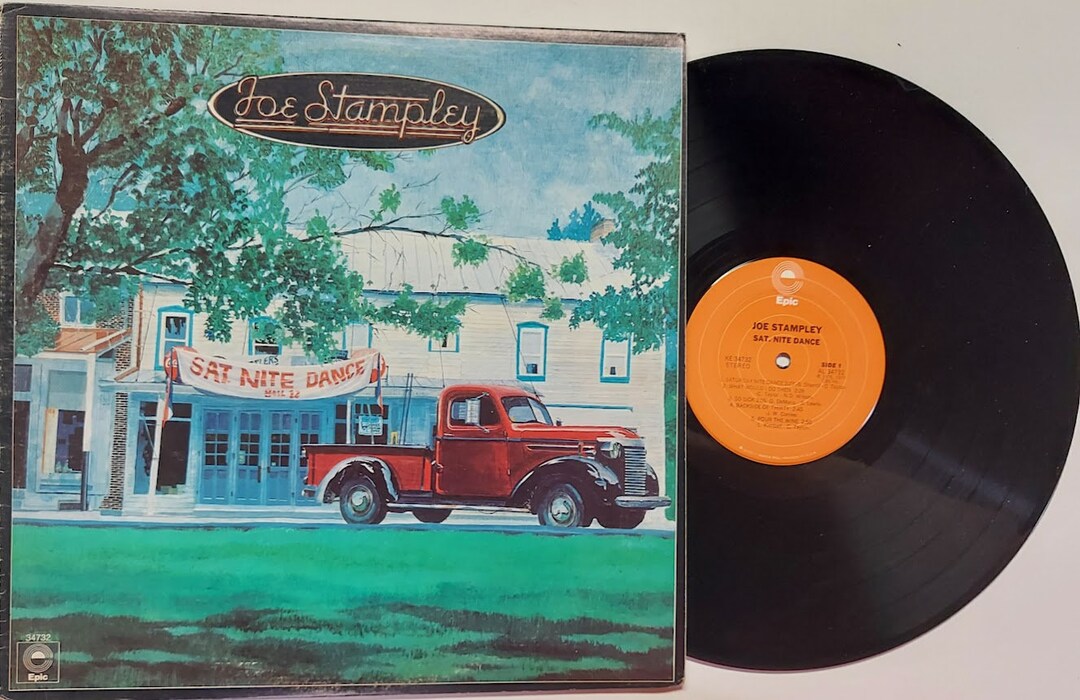 Vintage 1977 Vinyl Record Album by Joe Stampley Titled Sat. Nite Dance ...