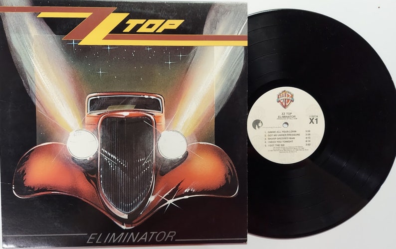 Vintage 1983 Vinyl Record Album by ZZ Top Titled Eliminator - Etsy