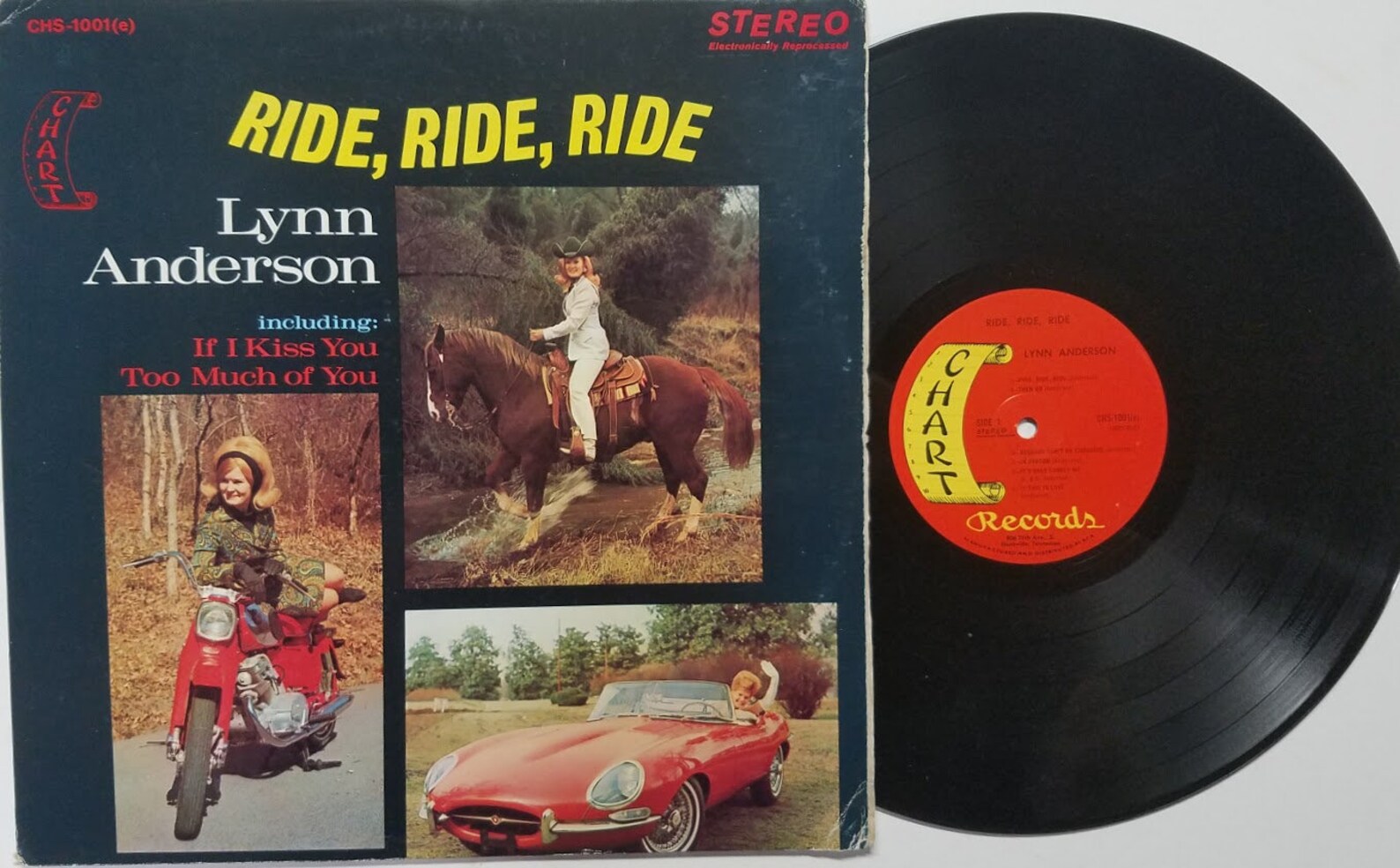 Vintage 1967 Vinyl Record Album by Lynn Anderson titled Ride | Etsy