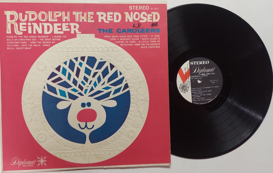 Vintage Vinyl Children's Record Album by the Caroleers Titled Rudolph ...