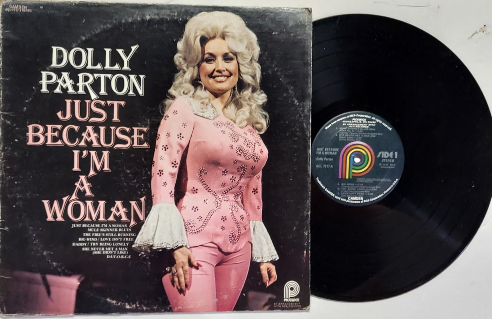 Vintage Rare Vinyl Record Album on the Pickwick Label by Dolly Parton ...