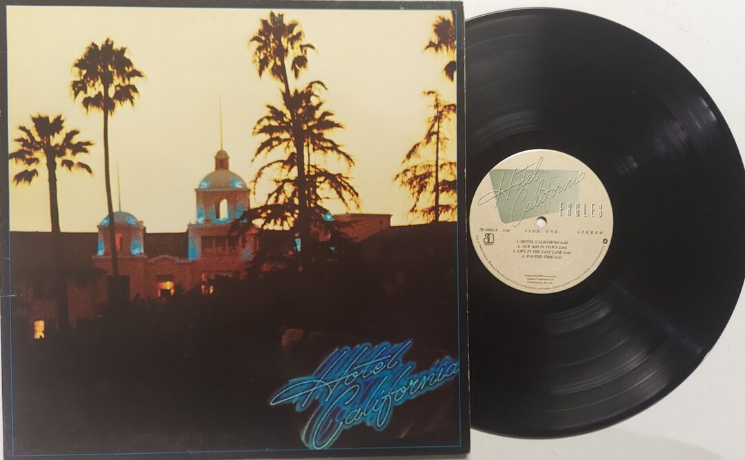 Vintage 1976 Vinyl Record Album by Eagles Titled Hotel California From ...