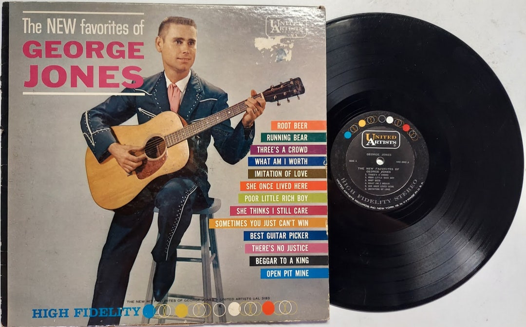 Vintage 1962 Vinyl Record Album by George Jones Titled the New ...