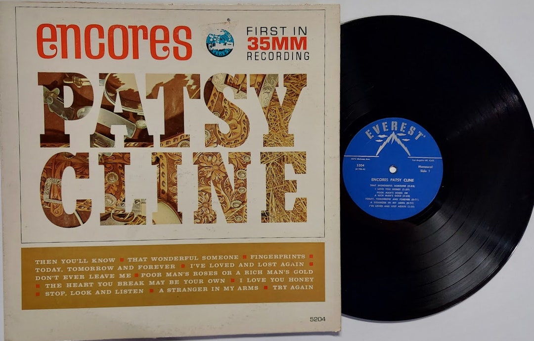 Vintage 1963 Vinyl Record Album by Patsy Cline Titled Encores - Etsy