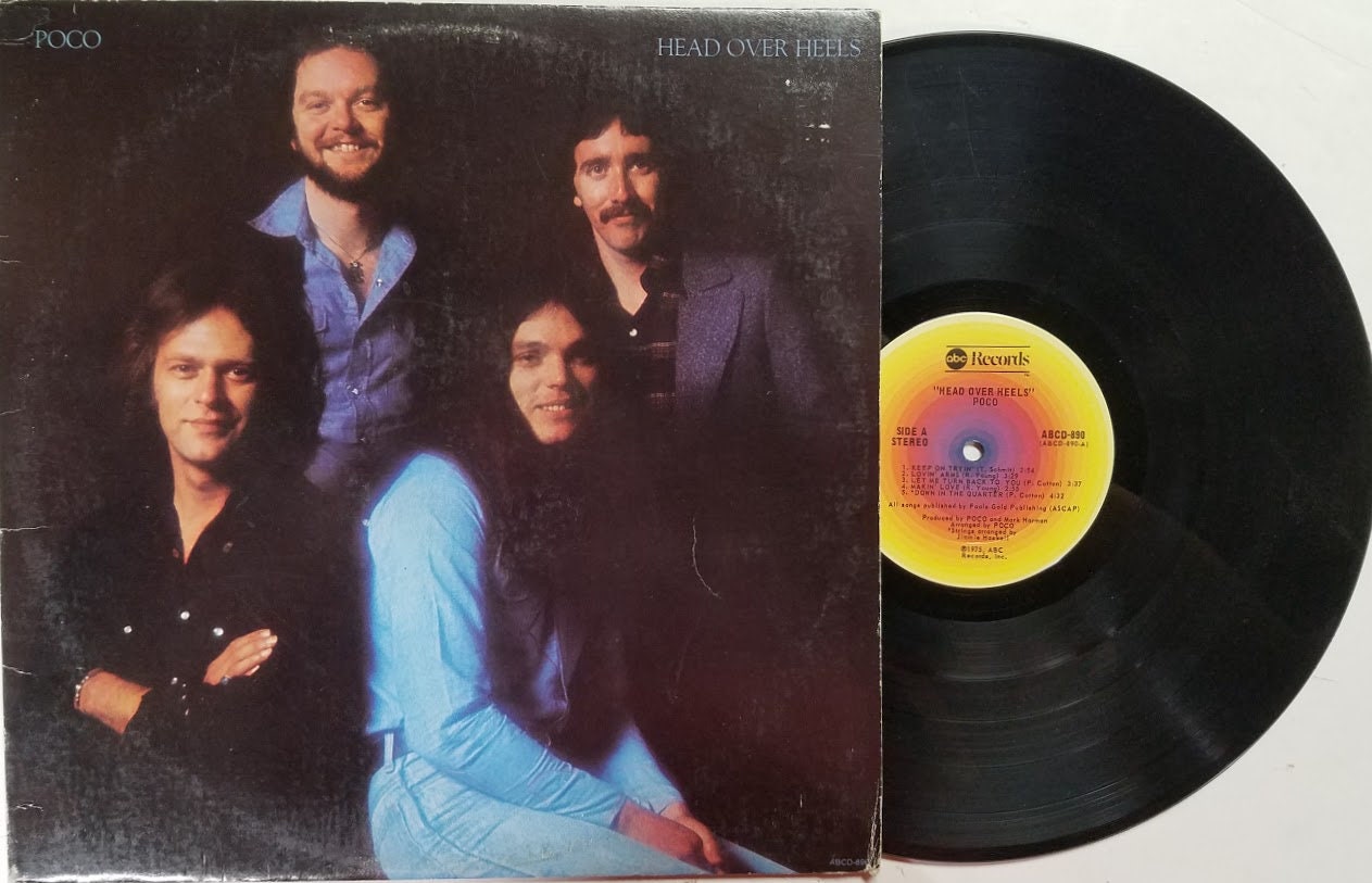 Vintage 1975 Vinyl Record Album by Poco titled Head Over Heels - Etsy.de