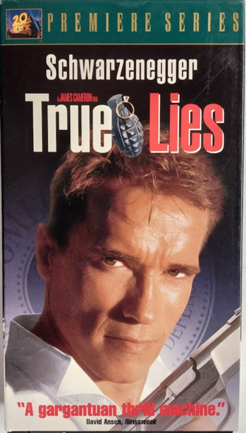 VHS 1994 Vintage Movie Titled True Lies Starring Arnold | Etsy