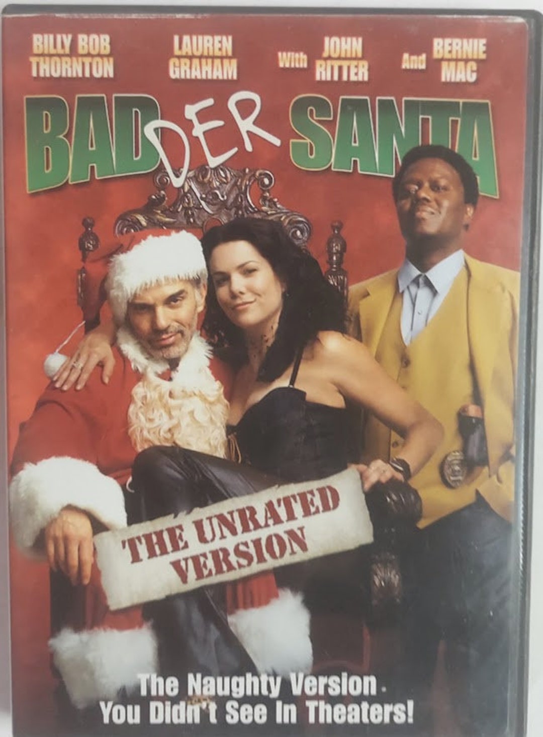DVD 2003 Movie Badder Santa Starring Billy Bob Thornton, Bernie Mac ...