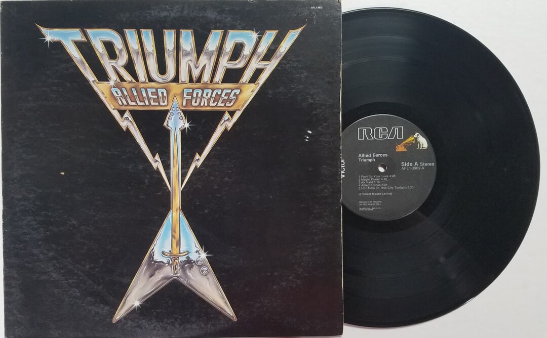 Vintage 1981 Vinyl Record Album by Triumph titled Allied Forces - Etsy.de