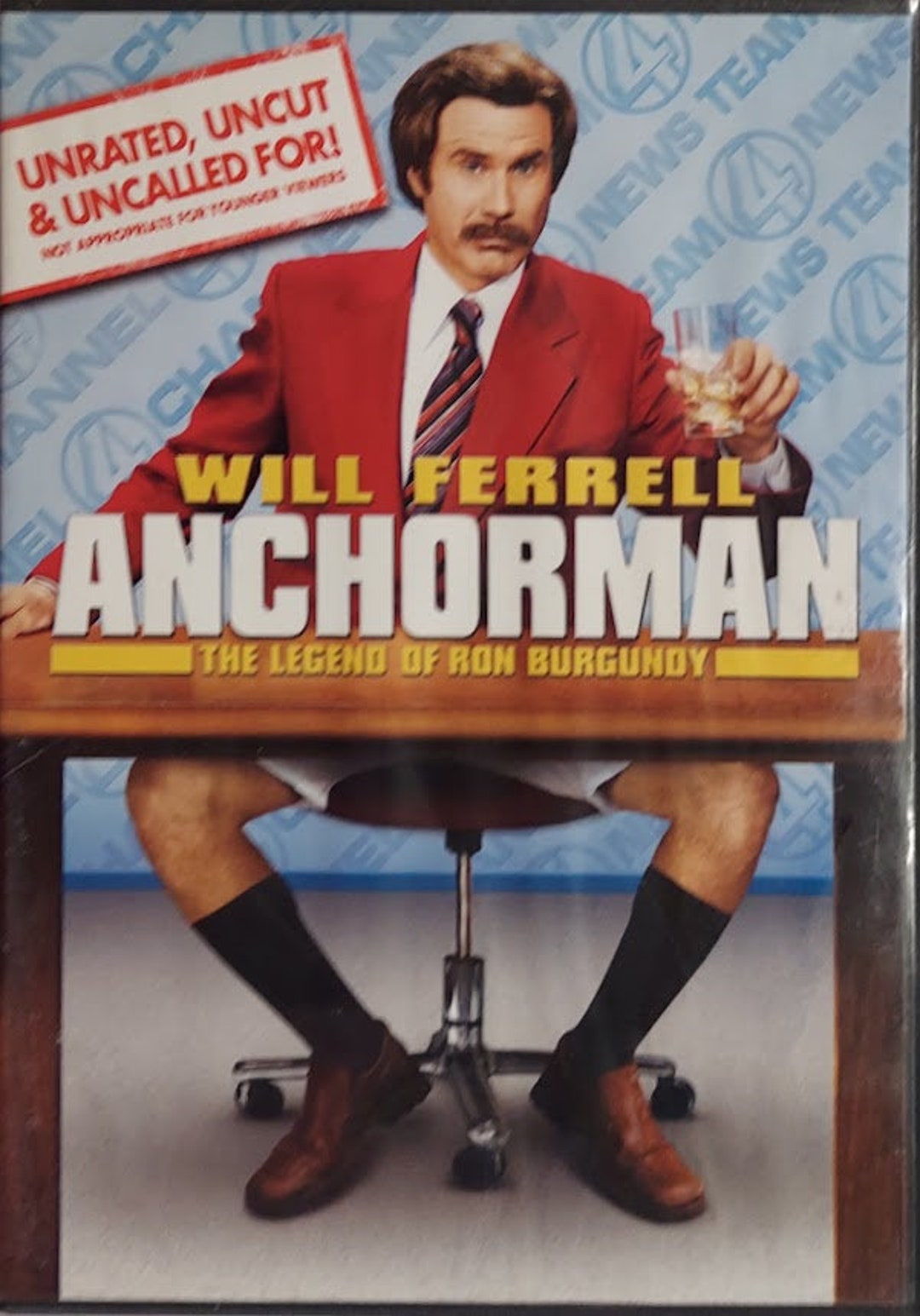 DVD 2004 Vintage Movie Titled Anchorman Starring Will Ferrell ...