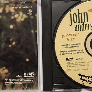 CD Used 1996 Vintage Country Music by John Anderson Titled Greatest ...