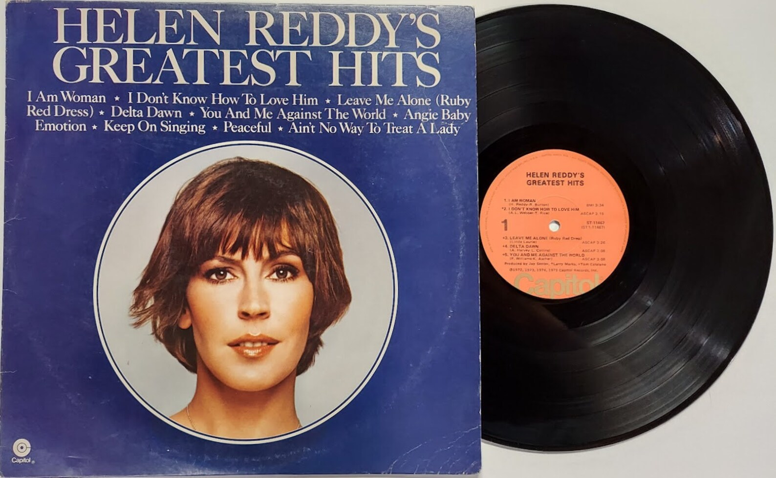 Vintage 1975 Vinyl Record Album by Helen Reddy Titled Helen Reddy's ...