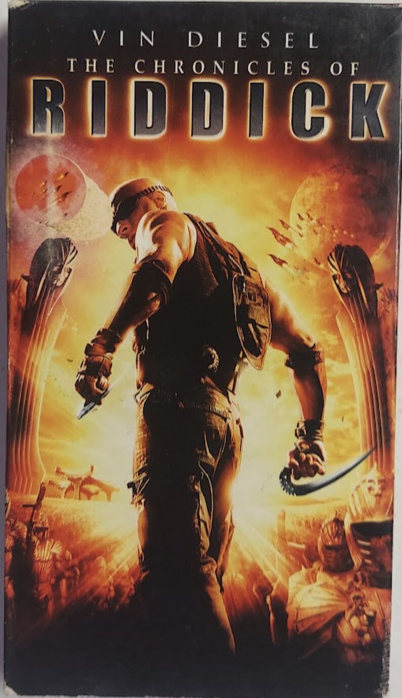 VHS 2004 Vintage Movie Titled the Chronicles Riddick Starring Vin Diesel & Judi Dench - Etsy