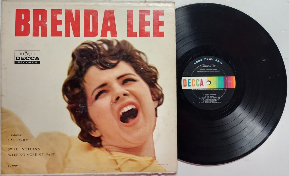 Vintage 1960 Vinyl Record Album by Brenda Lee titled Brenda | Etsy