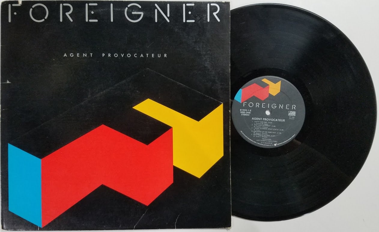 Vintage Vinyl Record Album by Foreigner Titled Agent Provocateur 1984 ...