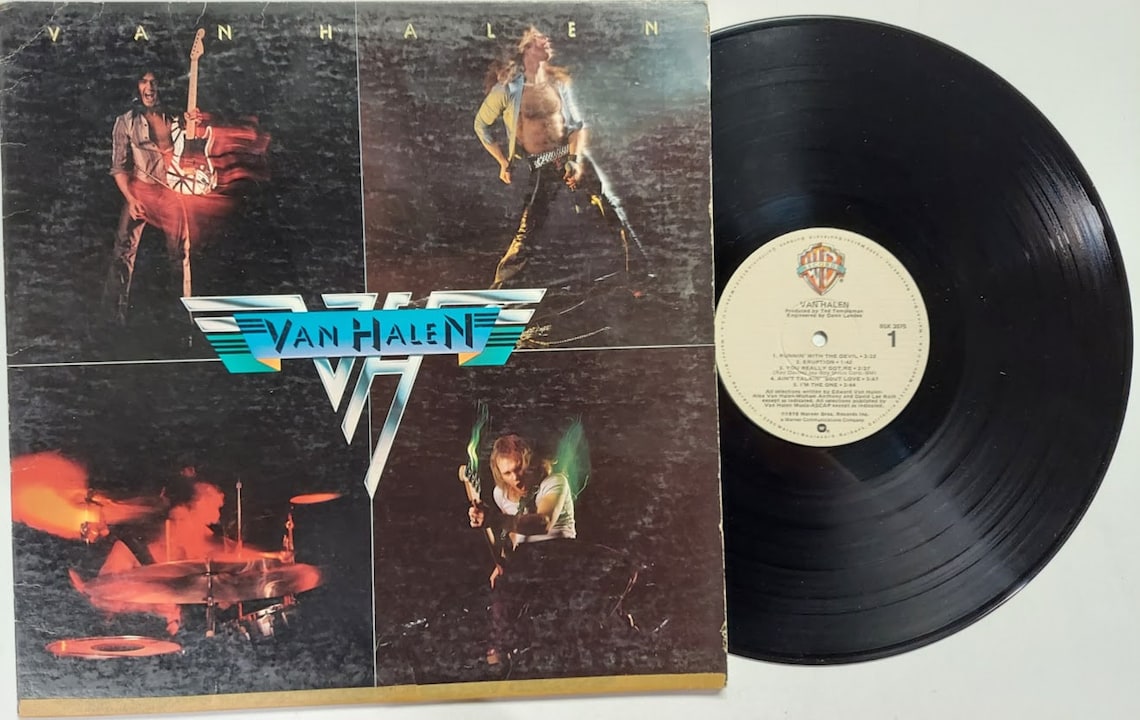 Vintage 1978 Vinyl Record Album by Van Halen self titled Van | Etsy