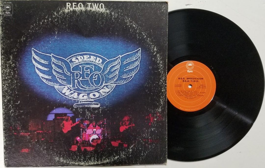 Vintage 1972 Vinyl Record Album by REO Speedwagon Titled R.E.O./T.W.O ...