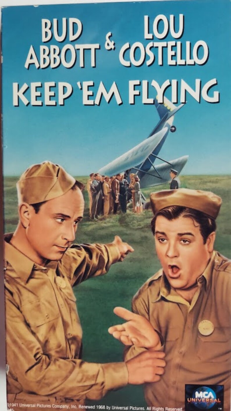 VHS 1941 Vintage Movie Titled Keep Em Flyiing Starring Bud Abbott & Lou ...